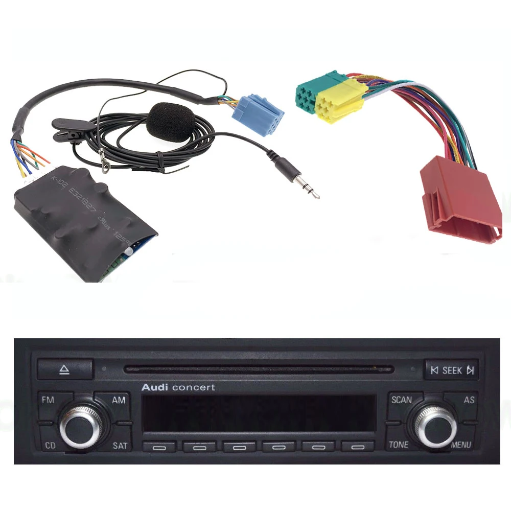 Electronics Aux Handsfree 8 Pin A2dp Audio Cable For Audi A2 A3 8l 8p A4 B5-b7 A6 4b A8 4d For ...