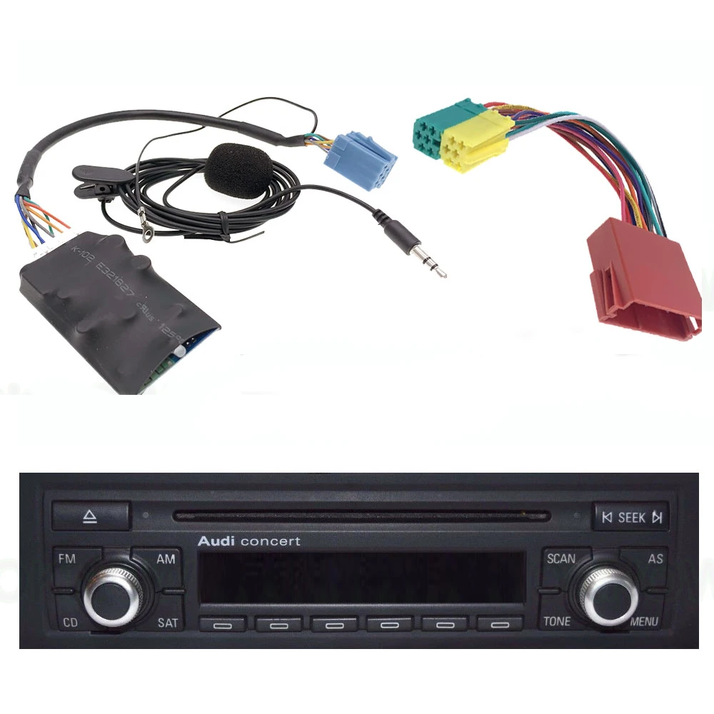 Electronics Aux Handsfree 8 Pin A2dp Audio Cable For Audi A2 A3 8l 8p A4 B5-b7 A6 4b A8 4d For ...