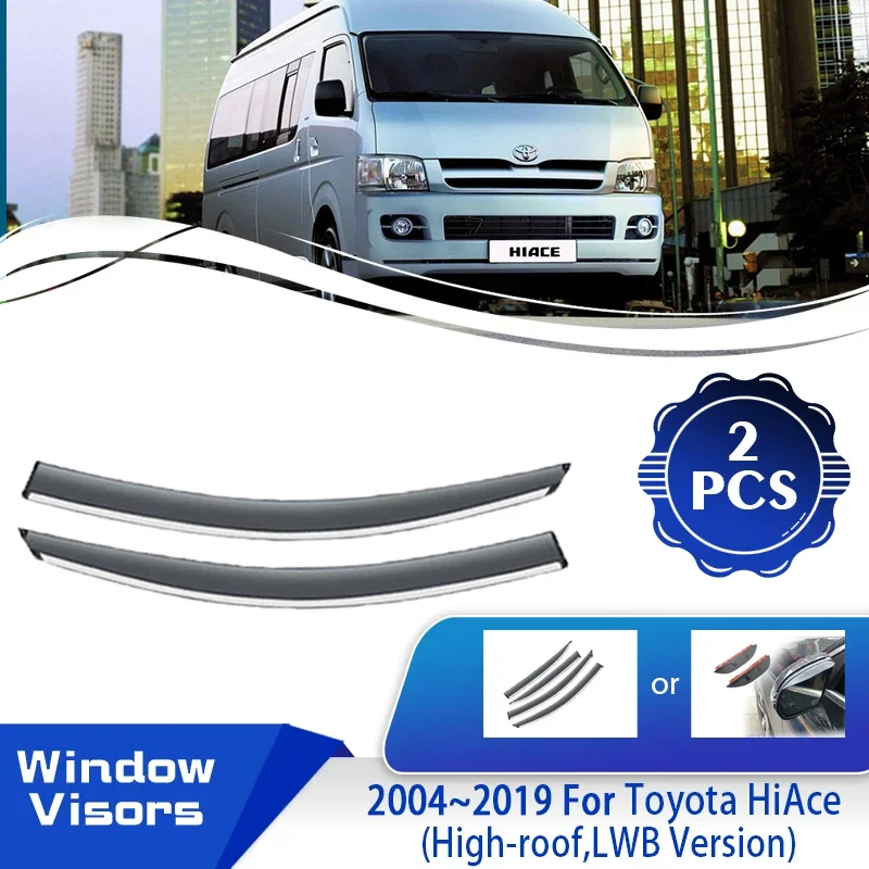 Car-Rain-Deflector-For-Toyota-HiAce-Commuter-High-roof-LWB-H200-2004 ...