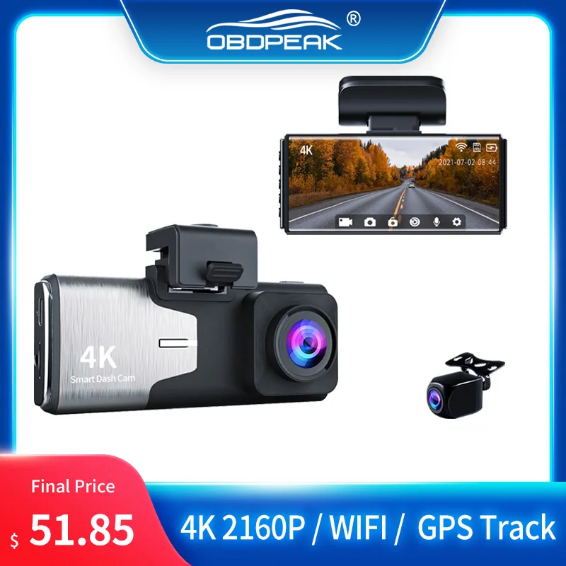 4K-3840-2160P-A800-Dash-Cam-WIFI-GPS-Tracker-4-Car-DVR-24H-Parking ...