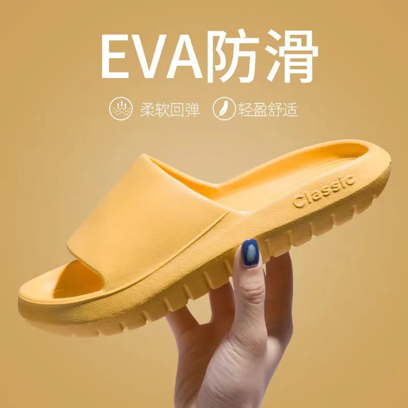 Eva Anti slip Wear resistant Slippers Women and Men Bathroom Couple ...