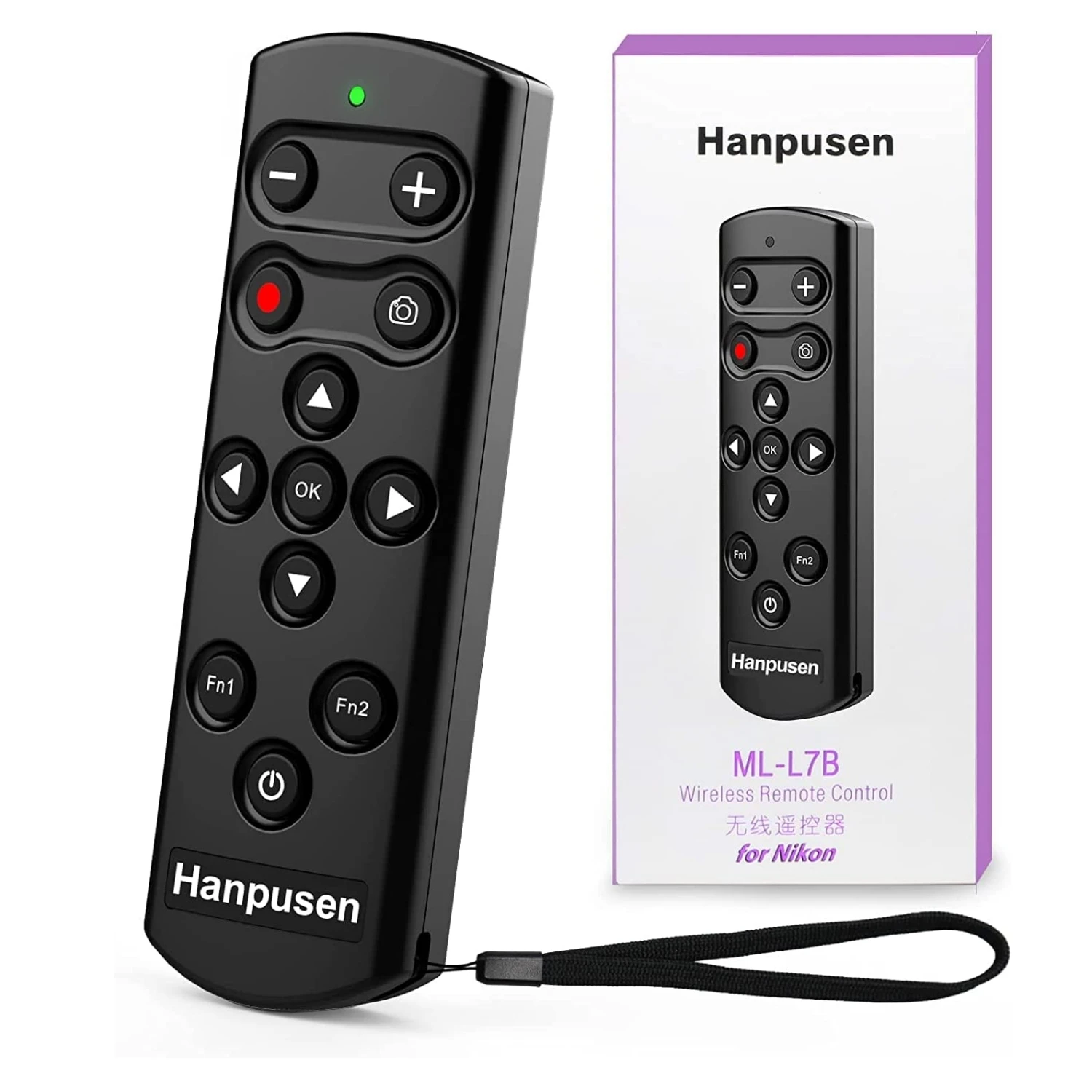 HANPUSEN Bluetooth Wireless Camera Remote for Nikon Zfc Z30 Z5 Z7II ...