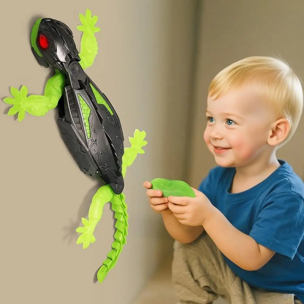Animal Bionic Toy Electric Remote Control Wall Climbing Toy Car Lizard ...