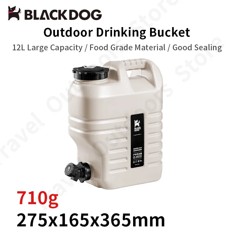 Naturehike-BLACKDOG Camping High-Capacity Drinking Water Bucket 12L ...