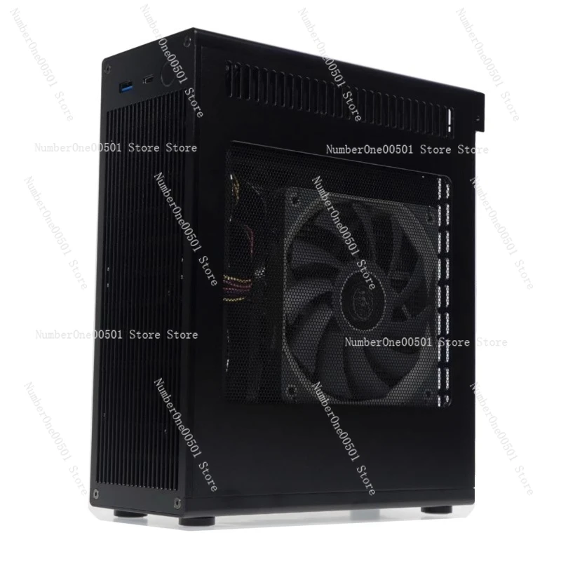 ITX Low Profile Case 4.9L Aluminum Mini PC Case V3 Version Small Form ...