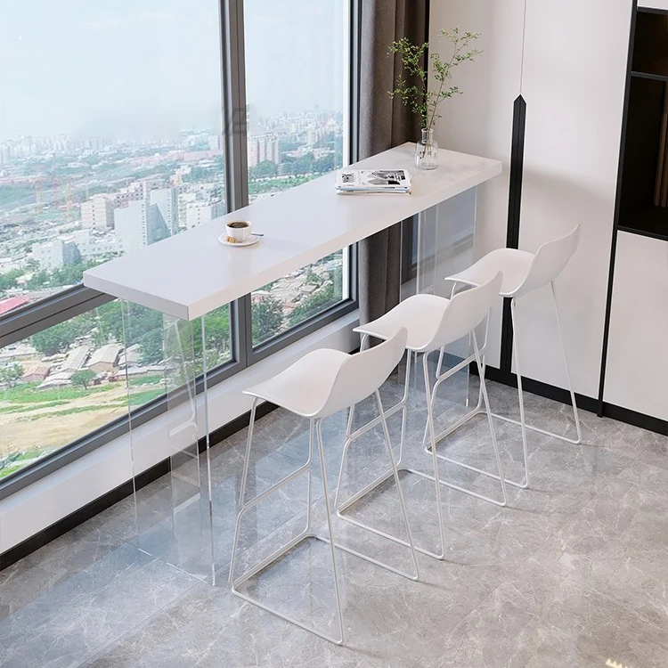 Acrylic-Transparent-Slate-Bar-Tables-Outdoor-Balcony-Partition-Long ...