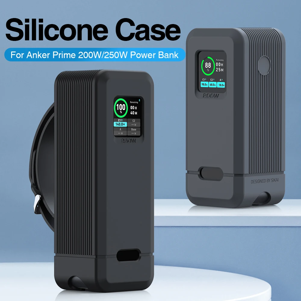 Silicone-Case-for-Anker-Prime-27-650mAh-250W-20-000mAh-200W-Power-Bank ...
