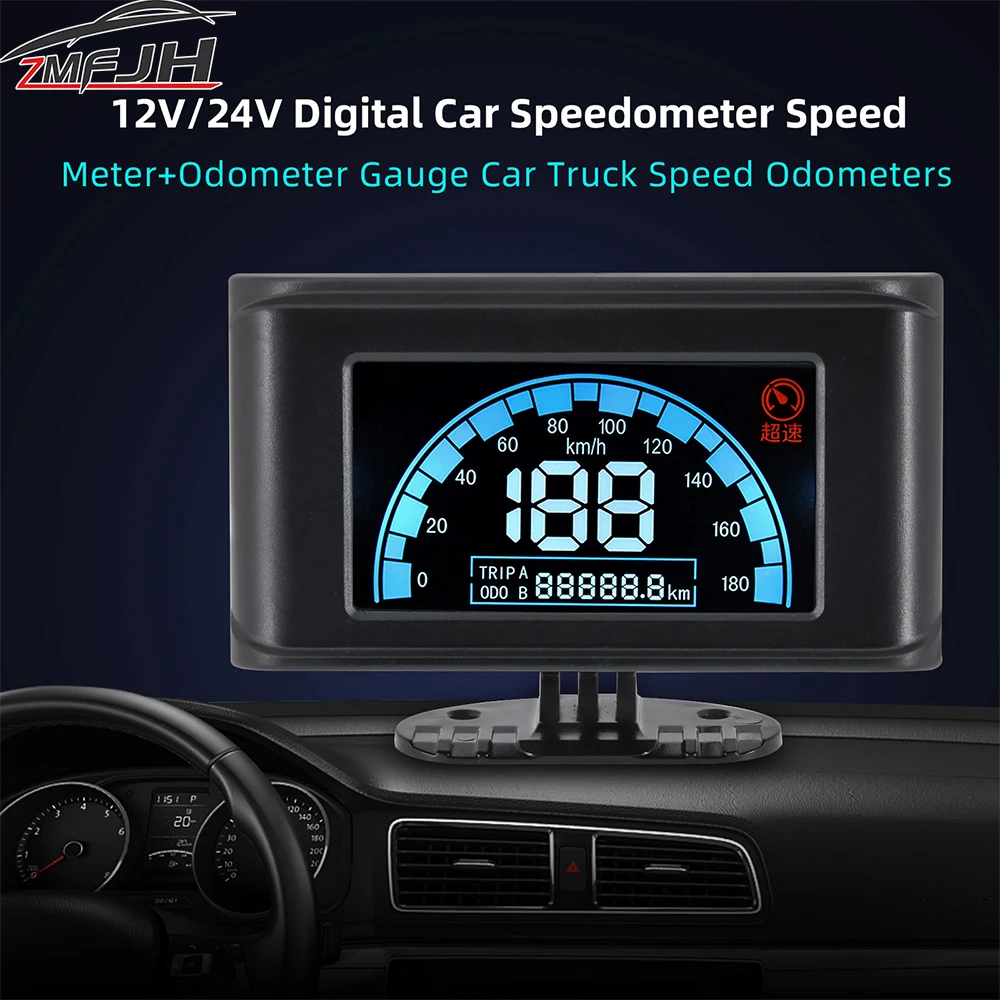 Universal-Digital-Speedometer-Car-Truck-Speed-Odometer-LCD-Display ...