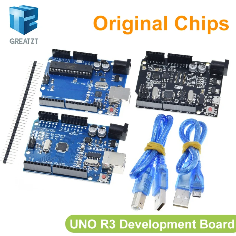 Uno R3 공식 박스 Atmega16u2 Uno Wifi R3 Atmega328p 칩 Ch340g Arduino Uno R3 개발 보드 Wemos Esp8266
