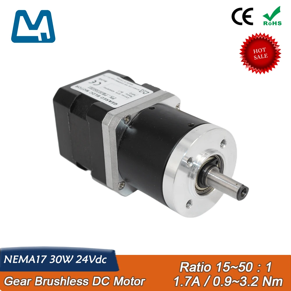 Planetary-Gearbox-Ratio-50-1-Reducer-25Arcmin-Gear-Brushless-DC-Motor ...