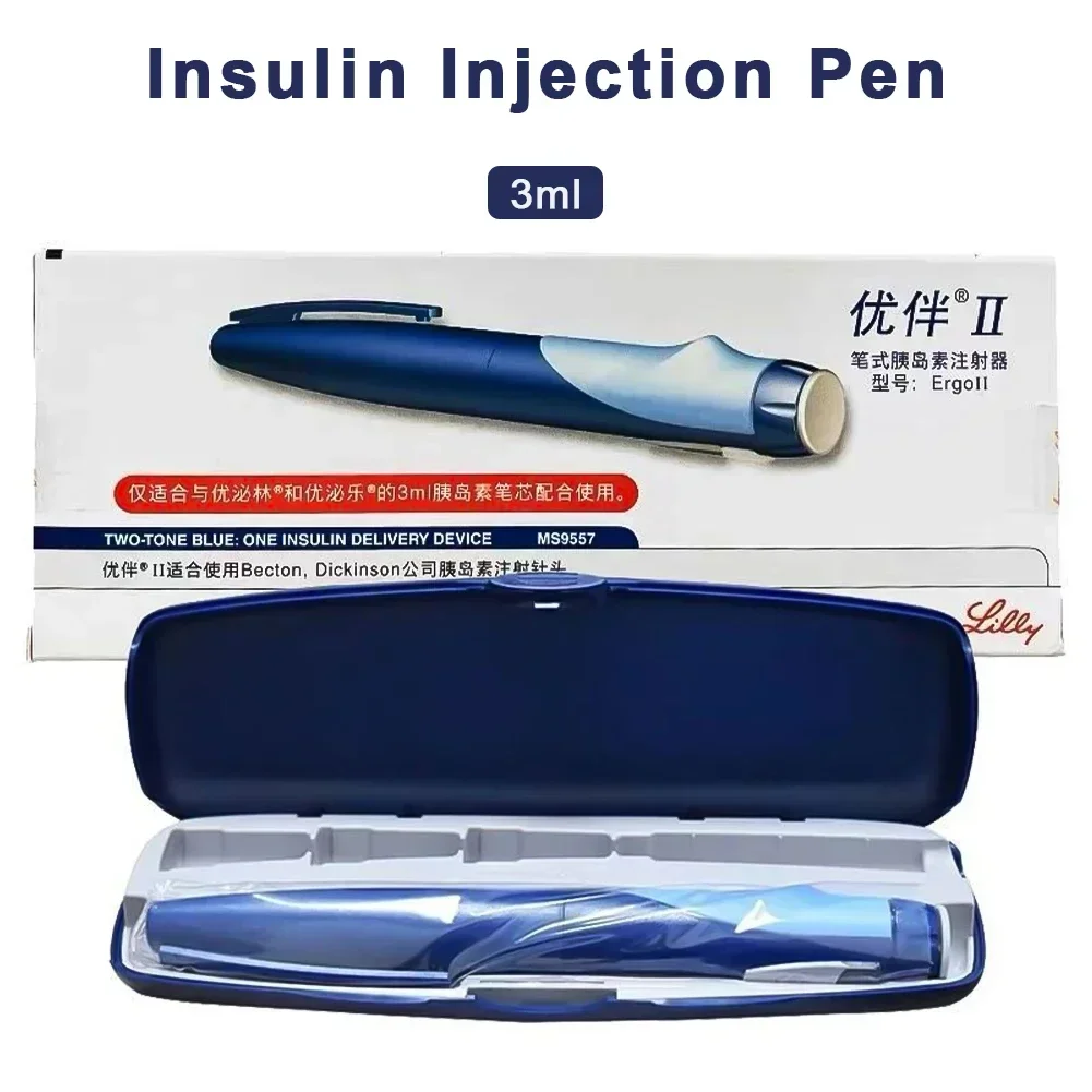 Tragbarer Lilly Huma Lancing Pen Ergo 2 Spritze Insulin Lancet Pen 3 ml ...