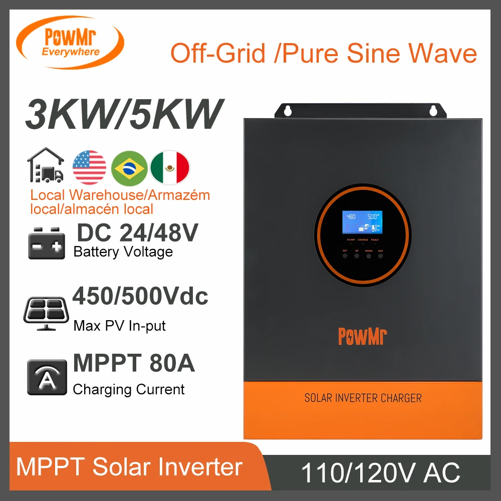 PowMr-Onduleur-Hybride-Onde-Sinuso-dale-Pure-Syst-me-Solaire-Domestique-Chargeur-Solaire-5000W ...