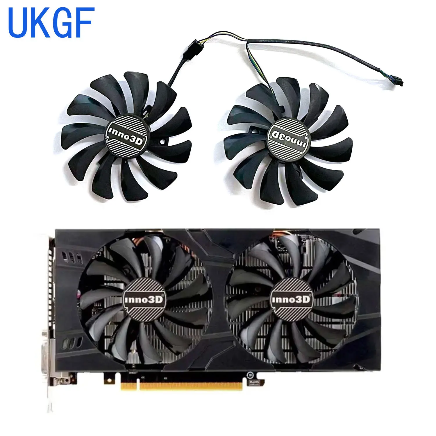 Brand new 85MM 4PIN P1060 GTX 1060 HA9010H12F-Z GPU fan for MSI Geforce ...