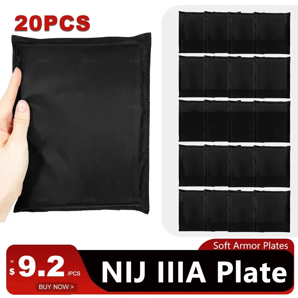 20Pcs-NIJ-IIIA-3A-Lightweight-Soft-Armor-Panel-Bulletproof-Ballistic ...