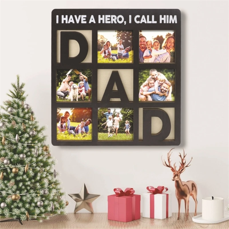Tabletop-Photo-Frame-9-Opening-Mom-Dad-3D-Picture-Frame-Home-Table ...