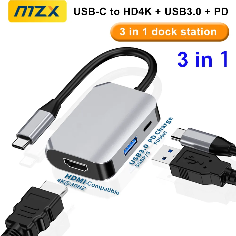 MZX-estaci-n-de-acoplamiento-divisor-de-concentrador-USB-3-en-1 ...