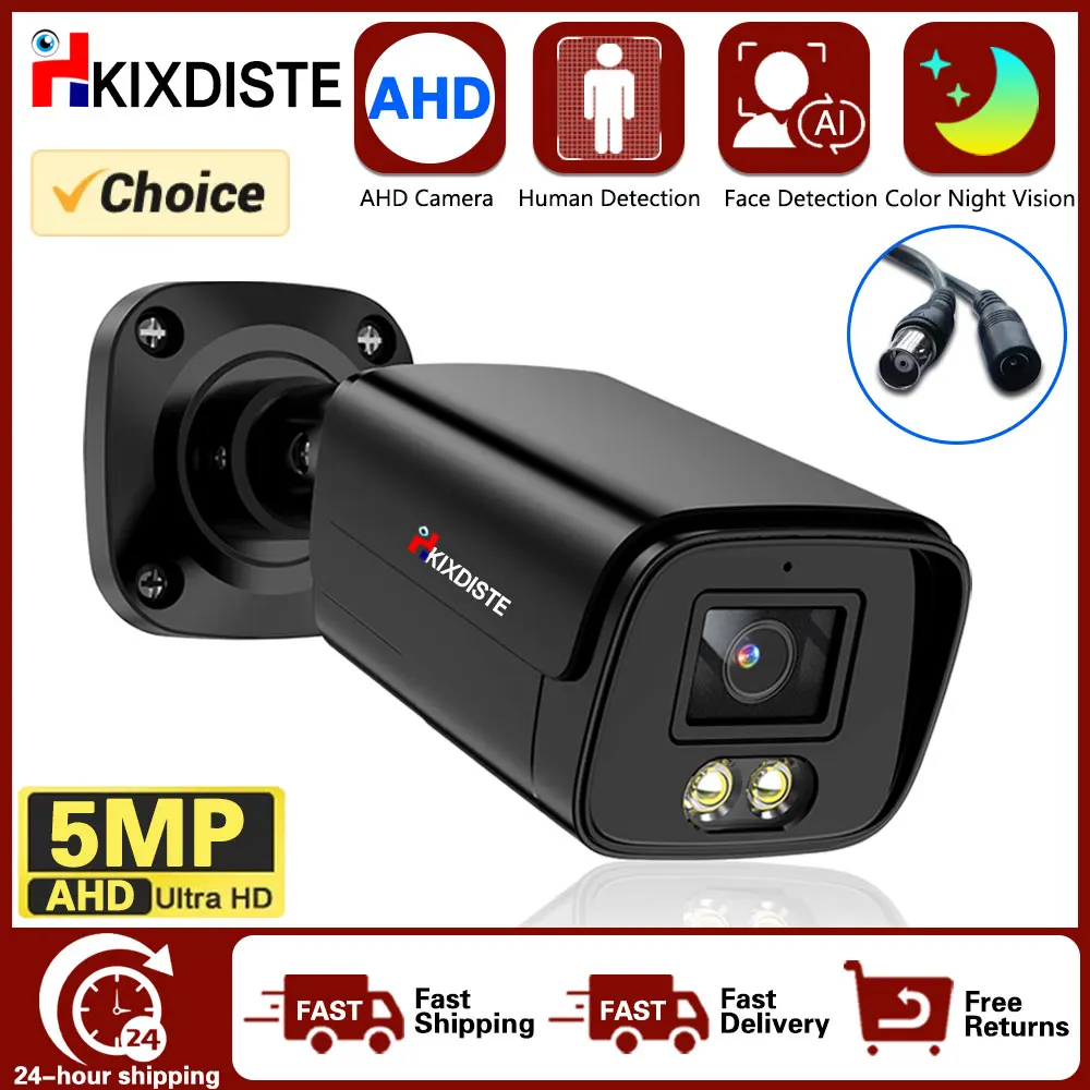8MP-Full-Color-Night-Vision-Security-Camera-AHD-CCTV-Analog-Bullet ...