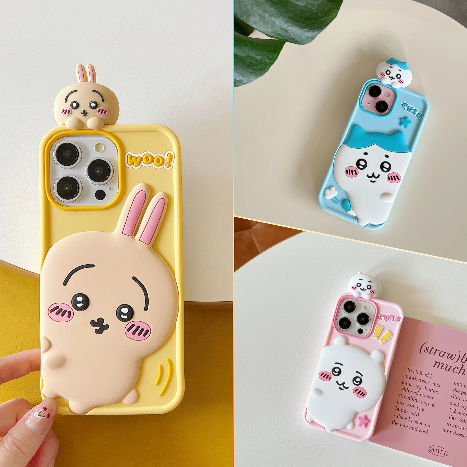 Kawaii-Hachiware-Chiikawa-Cute-usagi-Phone-Case-Cartoon-For-IPhone16-12 ...
