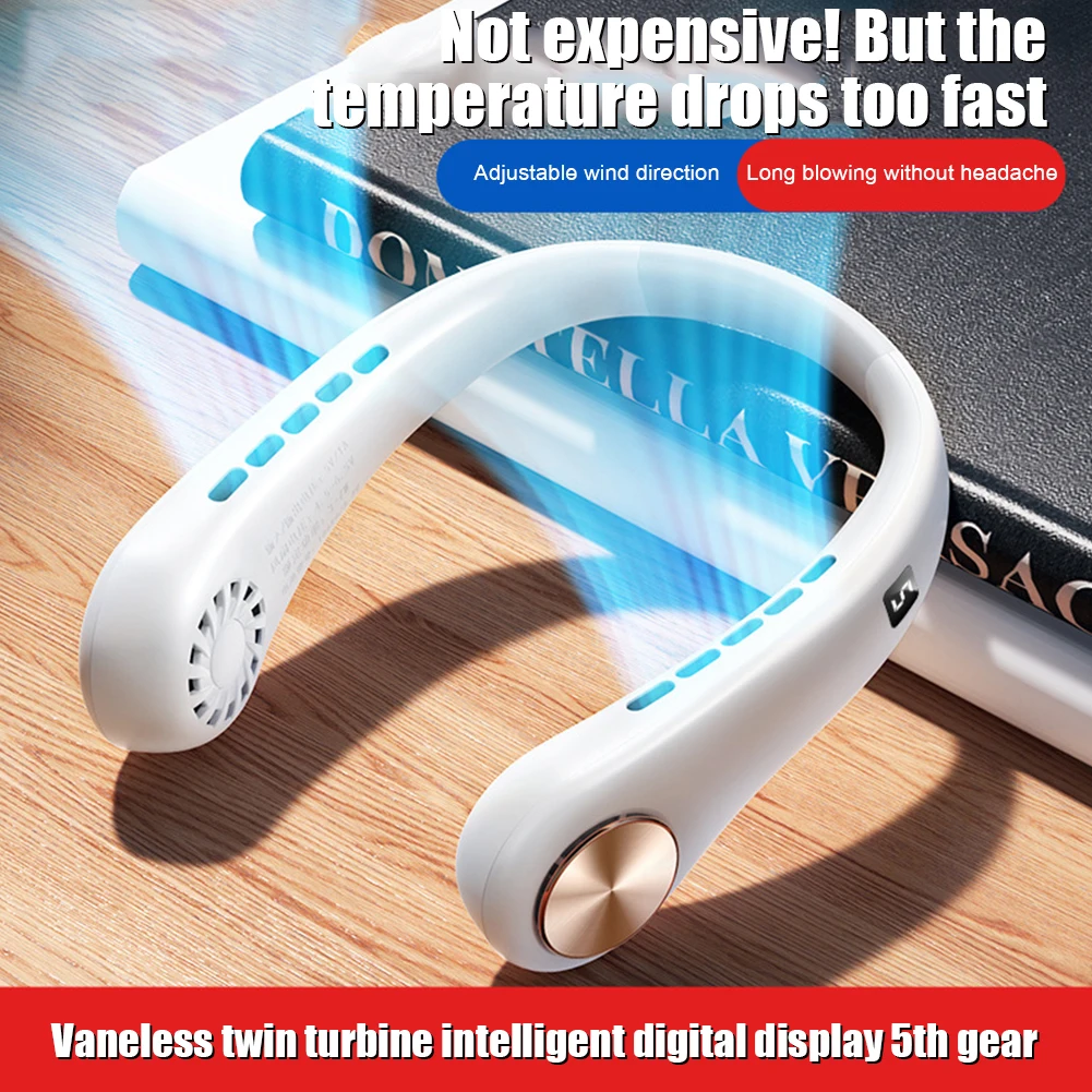 Air Neck Fans Wearable Cooler neck fan, neck fan rechargeable, best ...