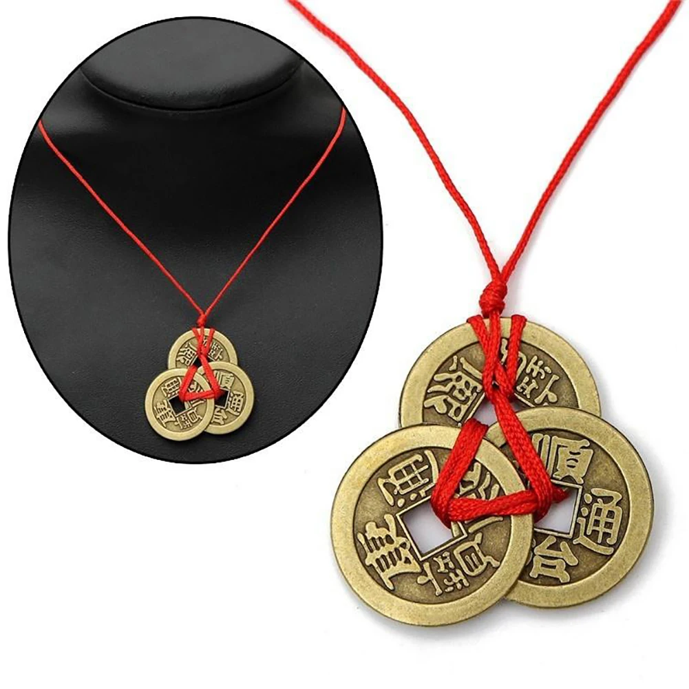 Chinese-Lucky-Coins-Ancient-Good-Luck-Necklace-Feng-Shui-Pendant ...