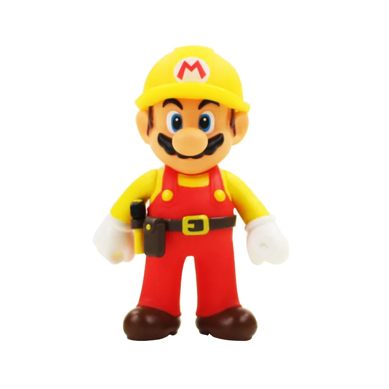 13cm Super Mario Figures Toys Super Mario Bros Bowser Luigi Koopa Yoshi ...