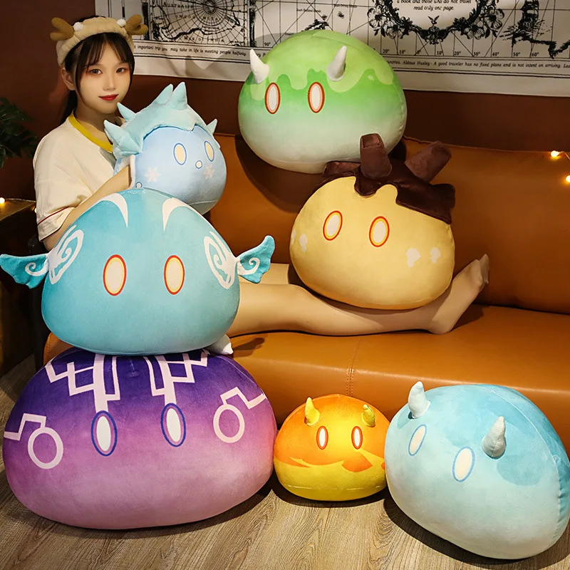 Juguete-de-peluche-Kawaii-Genshin-Impact-Slime-Game-almohada-de-peluche ...