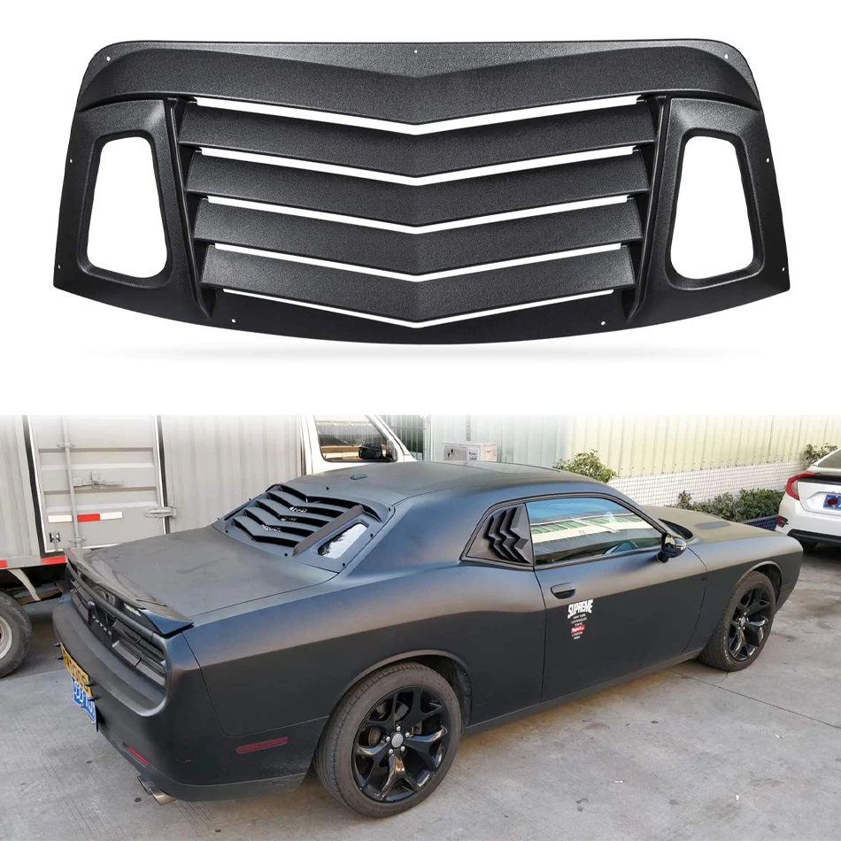 TML Rear Window Louver Fit for Dodge Challenger 2008-2021 Scoop Sun ...