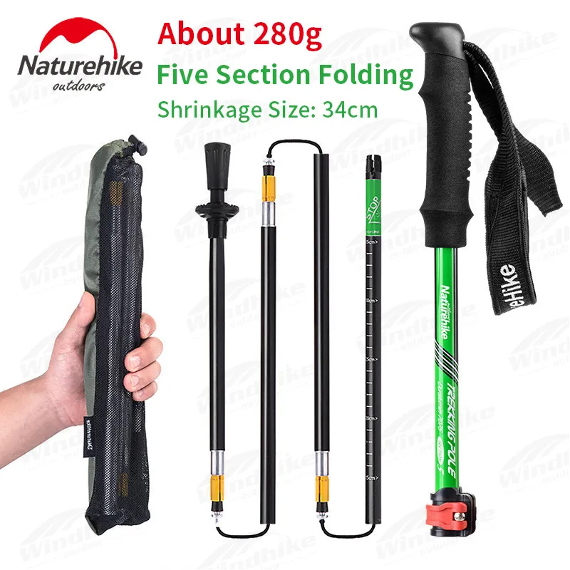 NatureHike-Trekking-Poles-Ultralight-Walking-Stick-Folding-Aluminum ...
