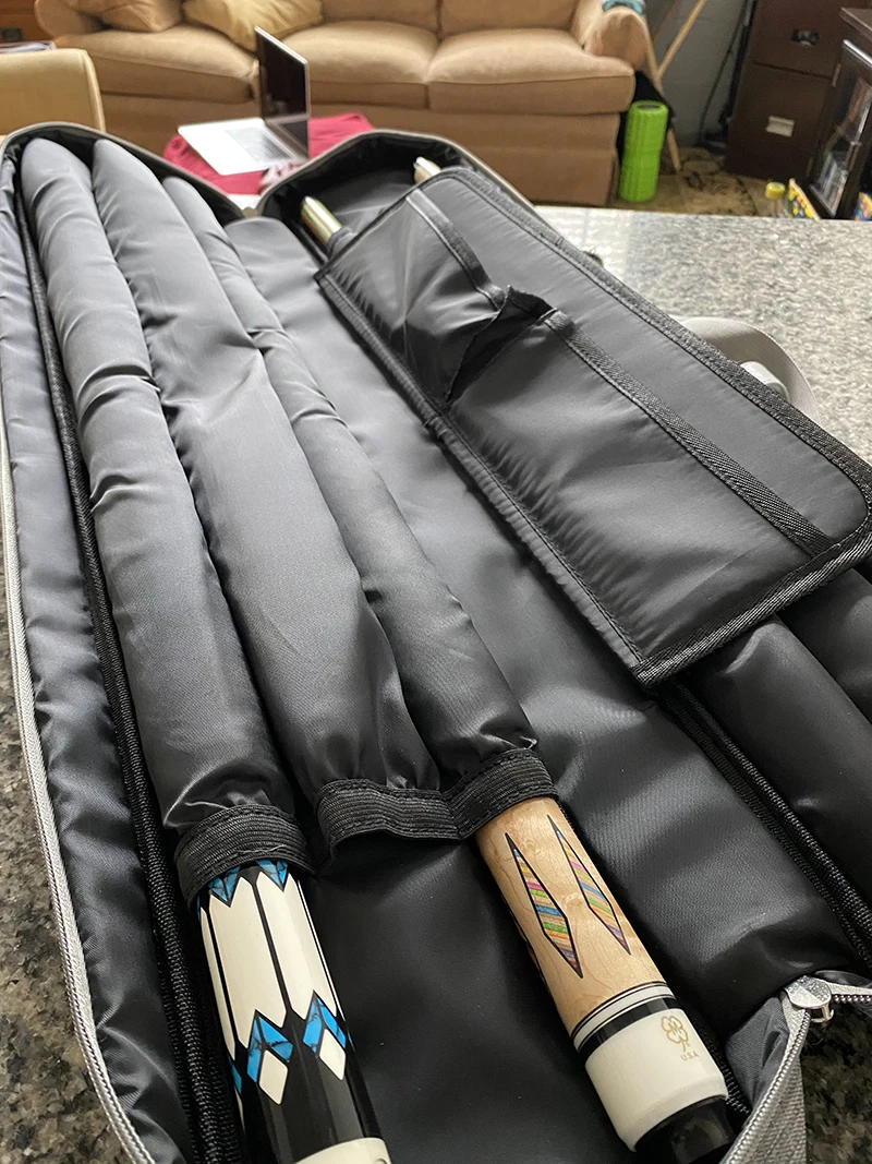 Cue Case 3x4 Pool Backpack - Holds 3 Butts & 4 Shafts With Padded ...