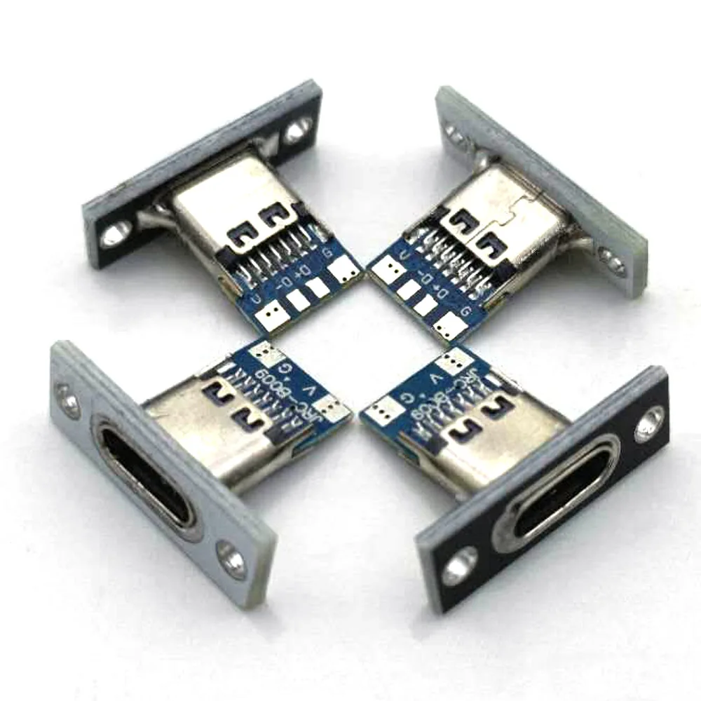 Type-C-2Pin-4Pin-Panel-mounting-Charging-interface-USB-C-Connector-Jack ...