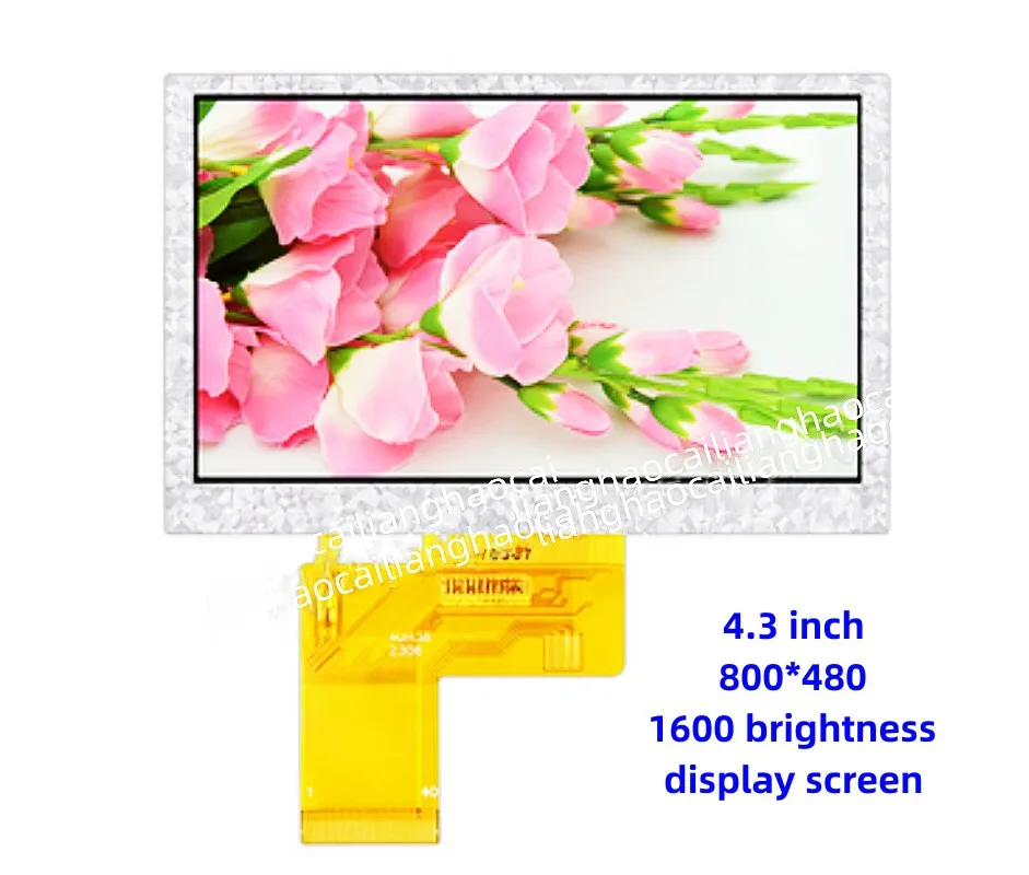 4.3 Inch IPS High Definition LCD 800*480 High Brightness Industrial ...