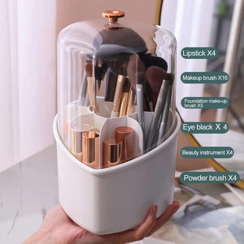 Desktop-Makeup-Brush-Storage-Bucket-Cup-Holder-with-Lid-Rotating-Makeup ...