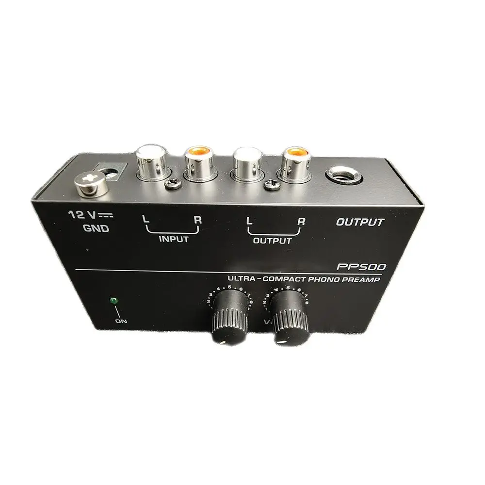 Preamplifier Phono Preamp Ultra-Compact Audio Amplifier with Level ...