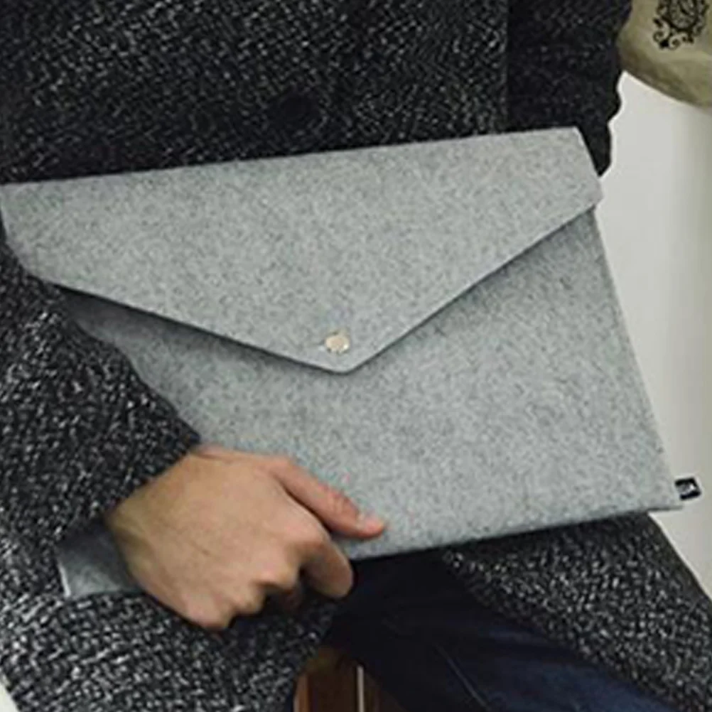 2 Felt File Folder Portable A4 Folders Paper Portfolio Case Letter ...