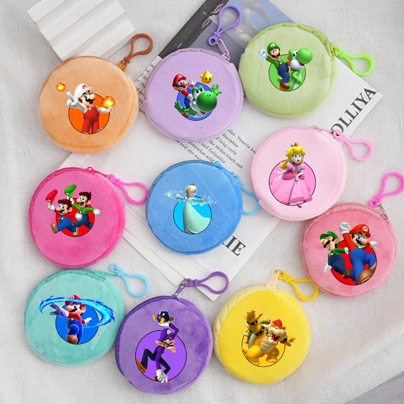 Super-Mario-Coins-Purse-Round-Cartoon-Candy-Color-Cartoon-Bag-Keychain ...