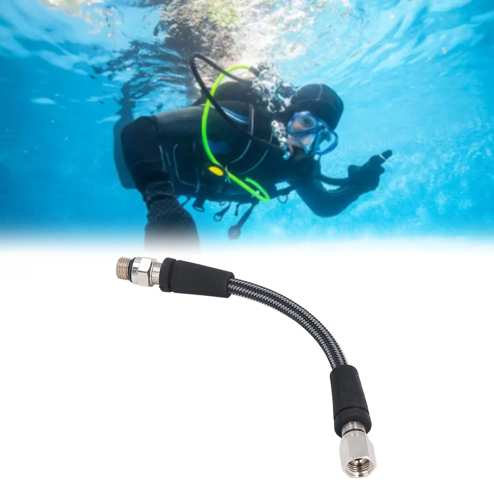 Diving High Pressure Regulator Hose Professional Carbon Fiber Woven ...