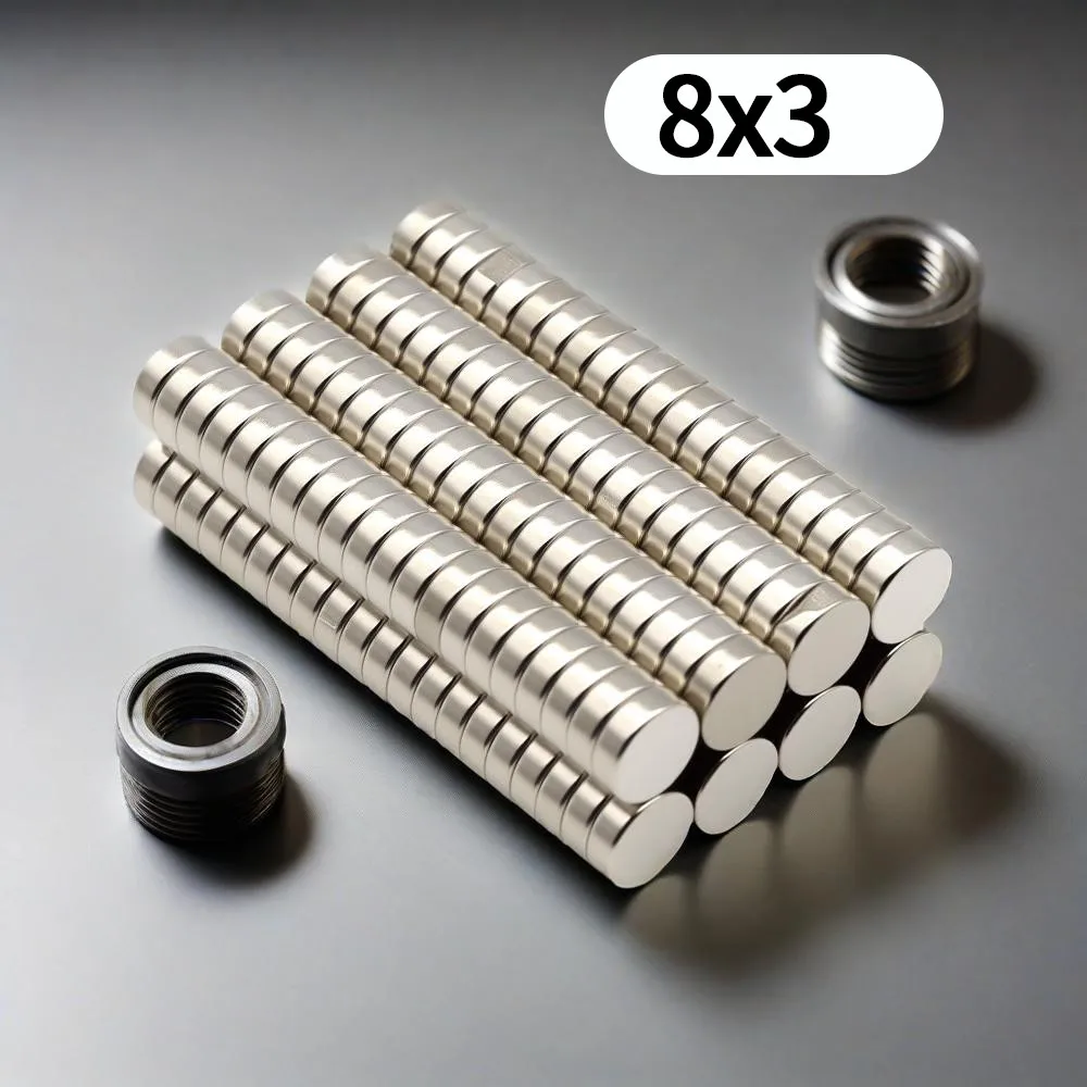 8X3MM imans Round Refrigerator magnets for Office Whiteboard Suitable ...