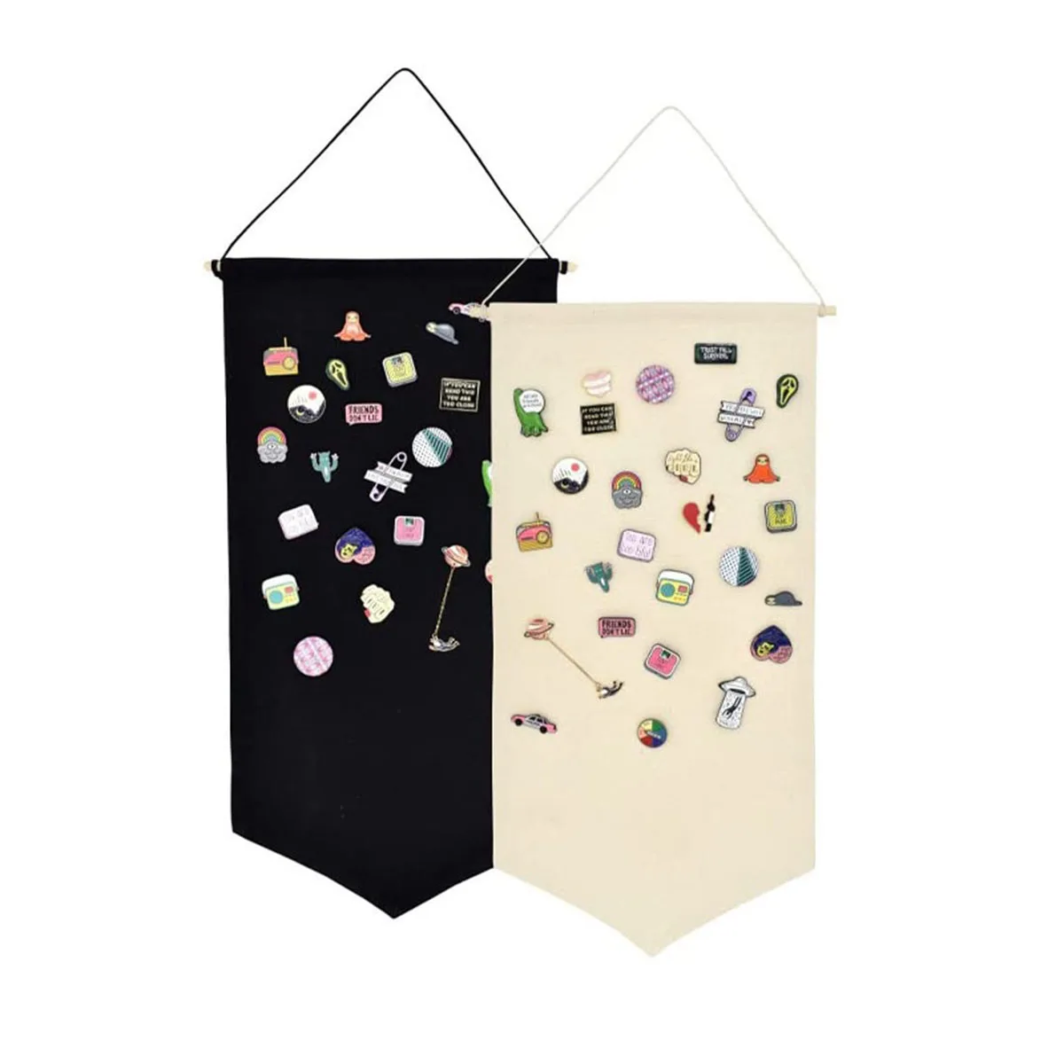 Cotton Canvas Banners Enamel Pin Wall Display Banner for Enamel Lapel ...