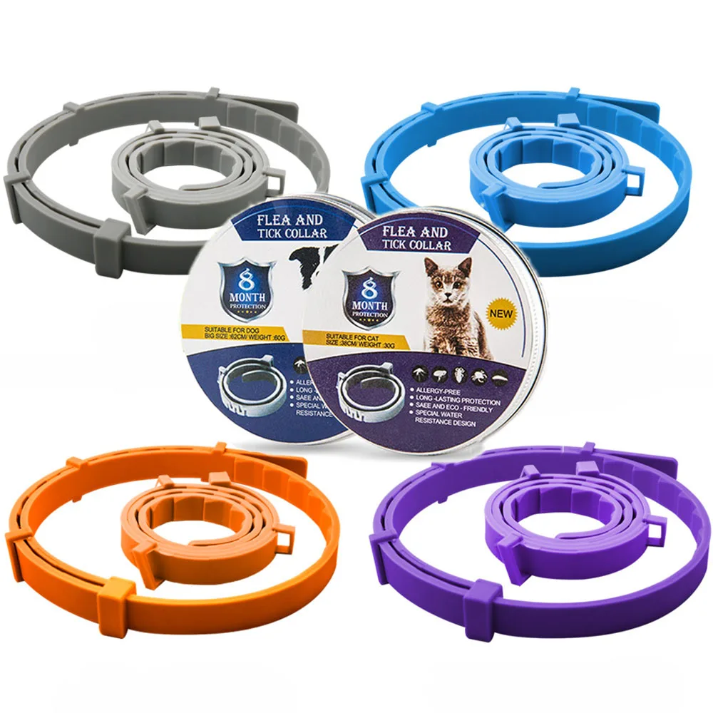 Adjustable-Dog-Cat-Collar-Flea-Tick-Prevention-Pet-Collar-Pest-Control ...