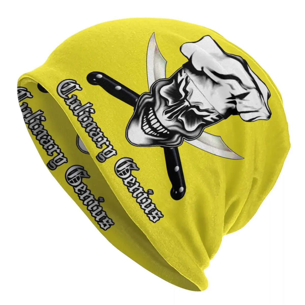 Culinary-Genius-Skull-Chef-Bonnet-Hats-Cool-Knit-Hat-For-Women-Men ...