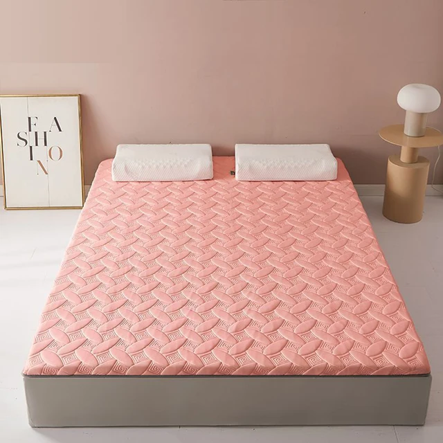 Esteiras de dormir no chão cama futon topper colchão látex natural boné ...