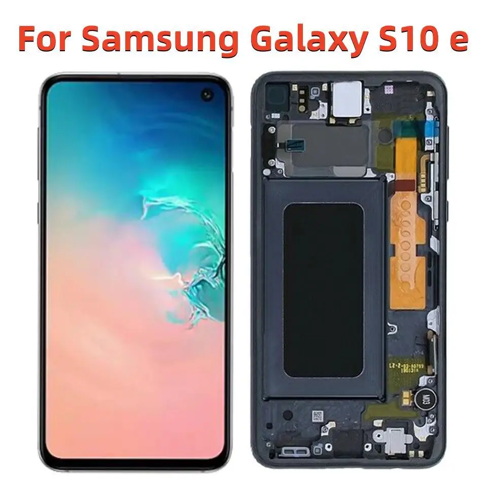 Original S10e Lcd For Samsung Galaxy S10 E Lcd Display With Frame ...