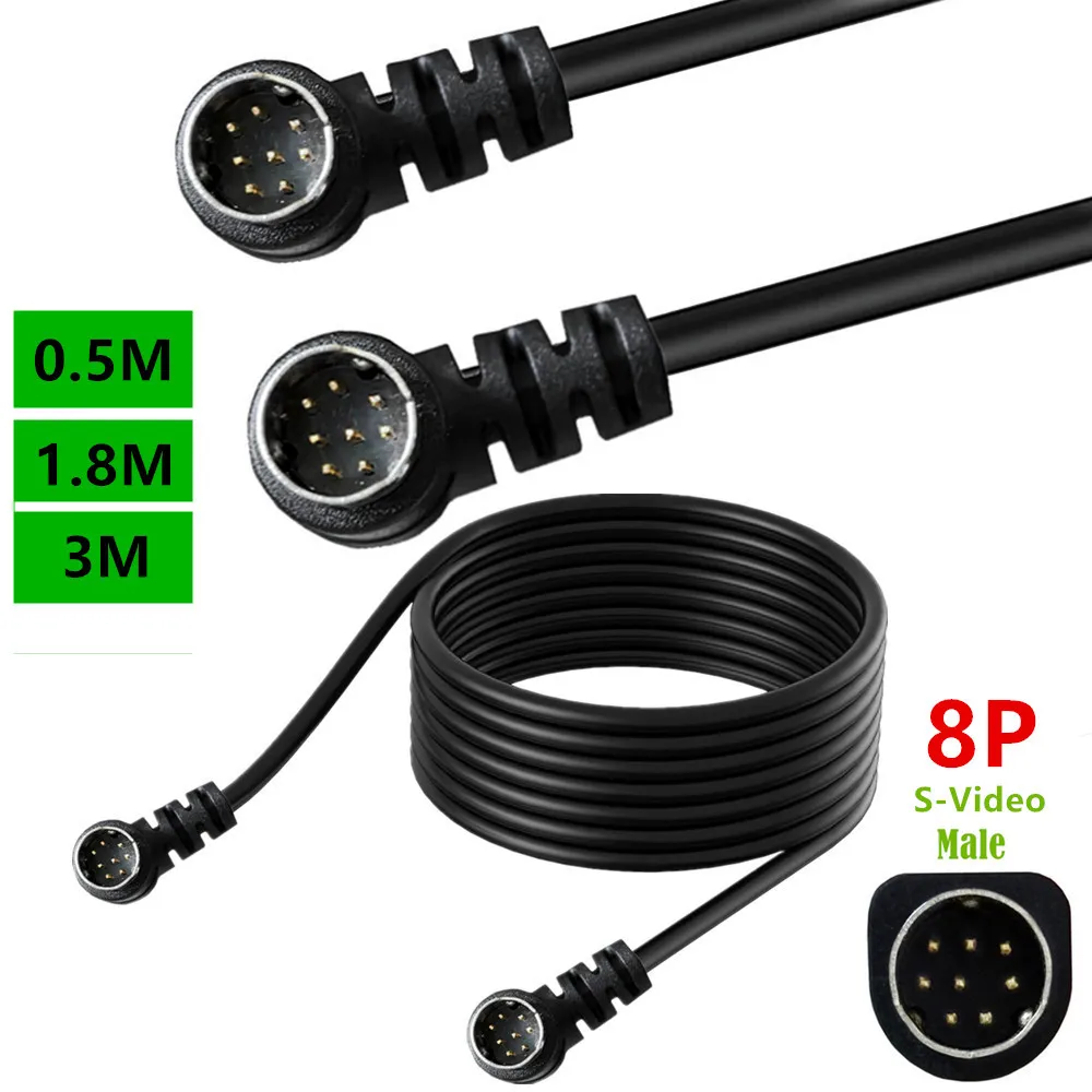 8-контактный S-терминальный кабель mini din 8-ядерный аудио- и ...