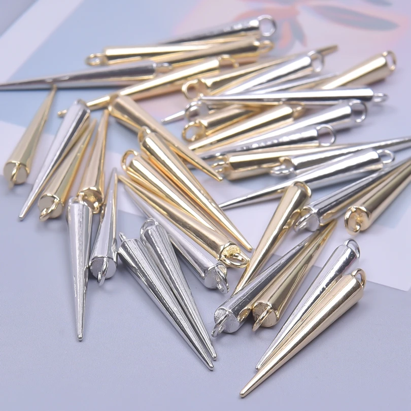 20Pcs-Lot-Metal-Circular-Cone-Charms-Punk-Spike-Tear-Rivet-Pendant-For ...