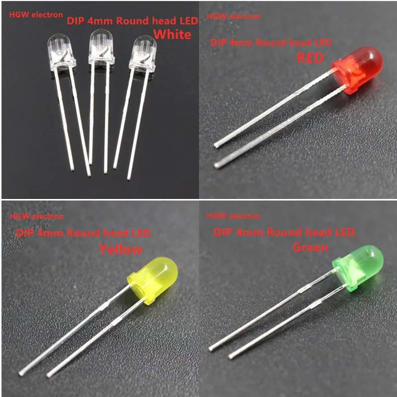 100pcs-F4mm-Round-head-LED-Light-emitting-diodes-leds-4MM-Round-head ...