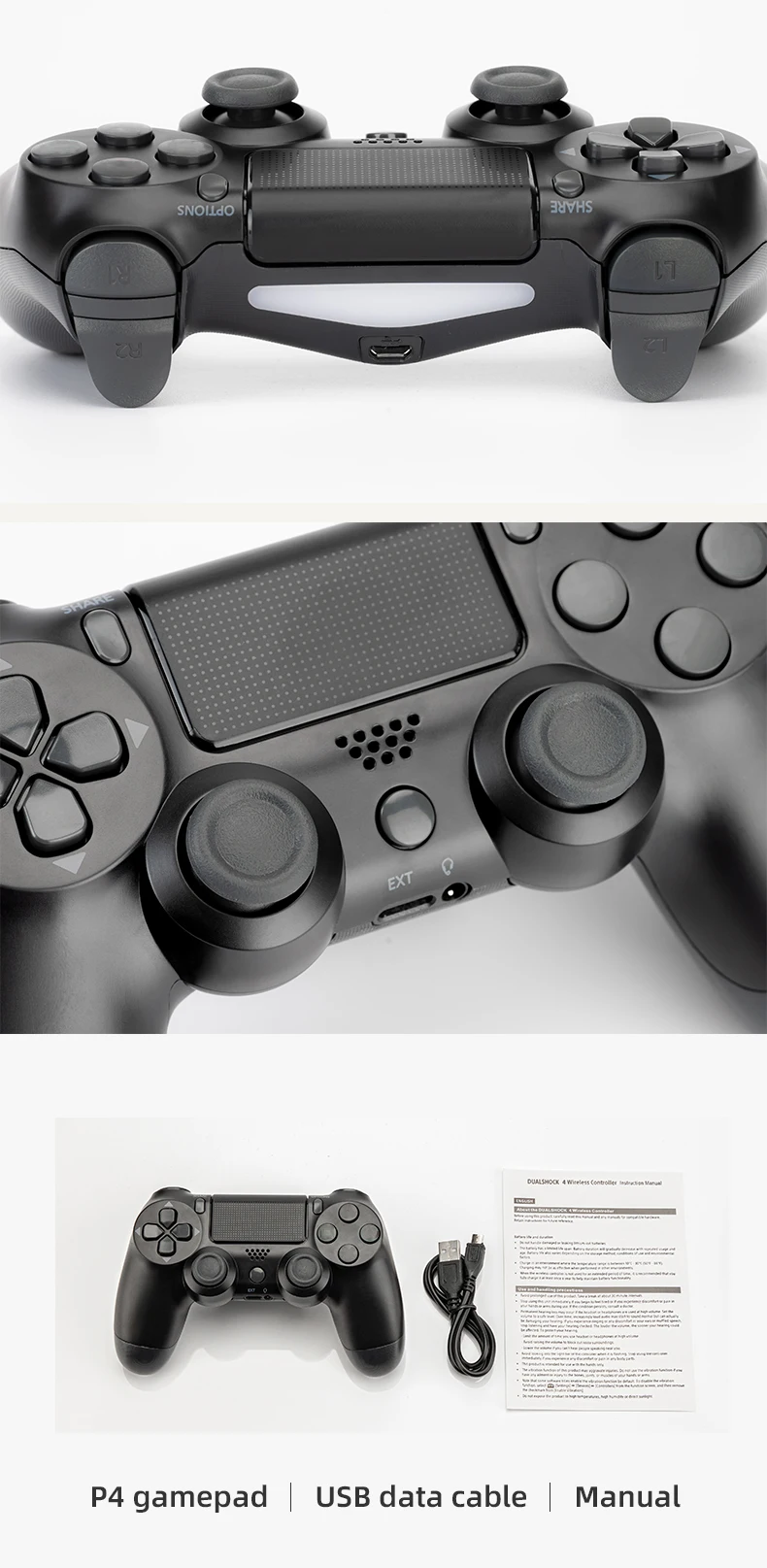 Wireless Controller Support Bluetooth SONY PS4 Wireless Gamepad for ...