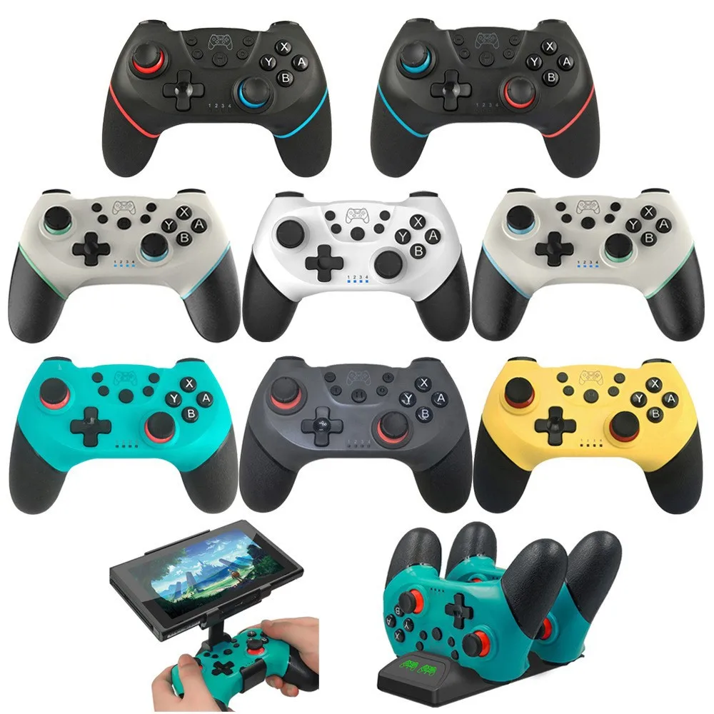 블루투스 호환 프로 게임패드 N Switch Ns Switch 콘솔 무선 게임패드 비디오 게임 Usb 조이스틱 컨트롤