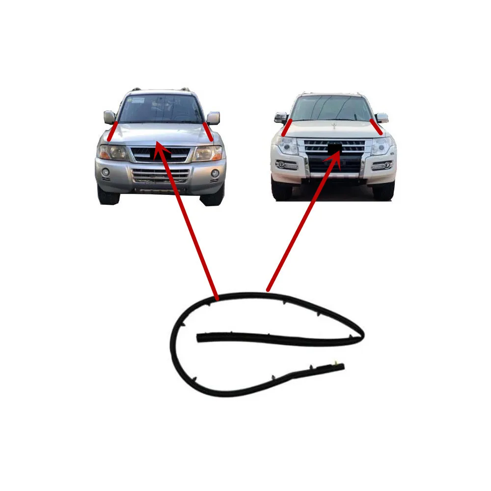 1 Pcs Hood Rubber Seal for Pajero V90 V80 MR523297 2000-2022 Bonnet ...