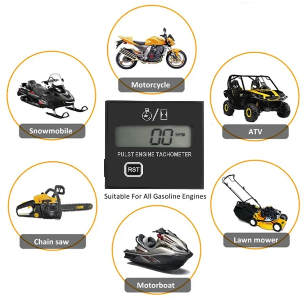 Waterproof-LCD-Digital-Tachometer-Gasoline-Engine-Clip-Style-Tach-Hour ...