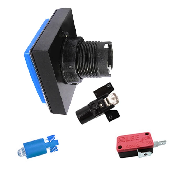 Illuminated Switches 5Pcs 5V Jumbo LED Push Button Switch - 24mm ...